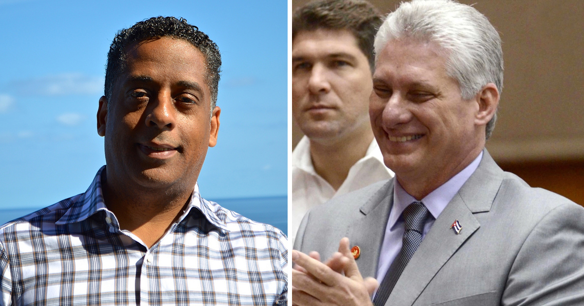 Díaz-Canel y Hugo Cancio, dueño de OnCuba, juntos en Estados Unidos