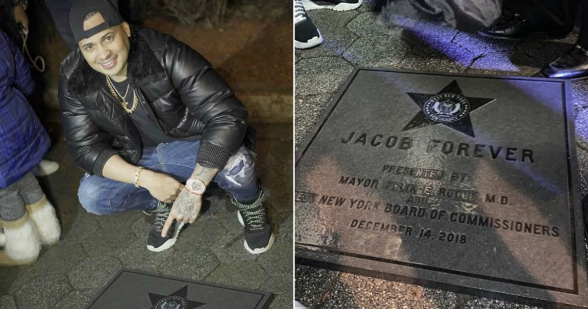Jacob Forever es reconocido con una estrella de la fama en West New York