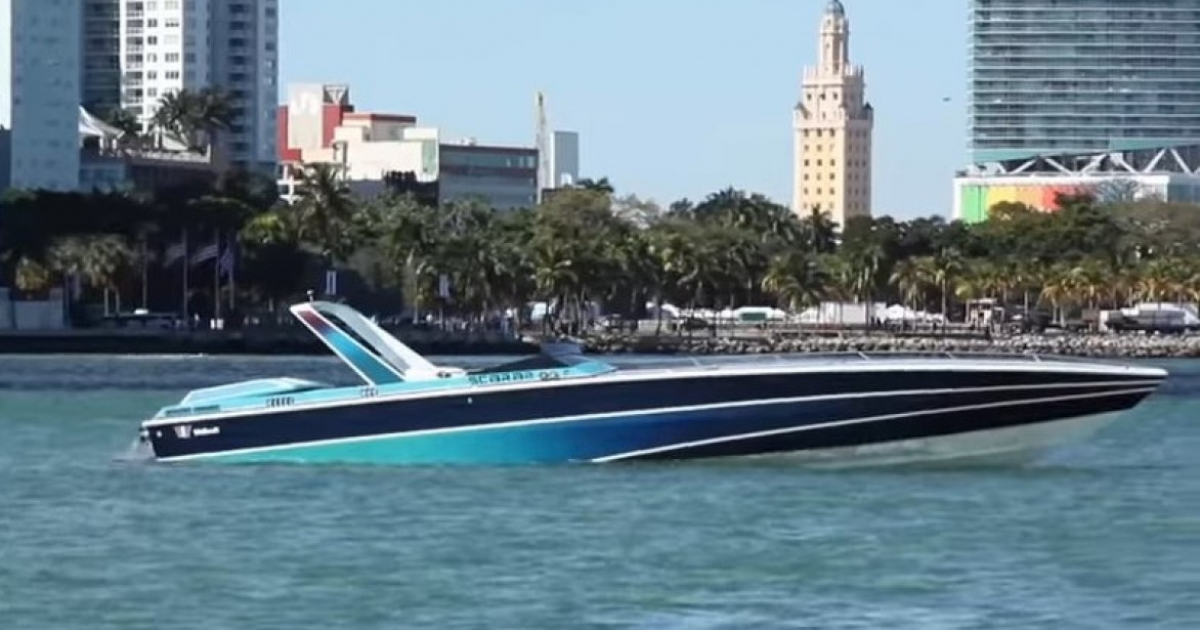 Se vende por 20 millones la lancha de la popular serie “Miami Vice”
