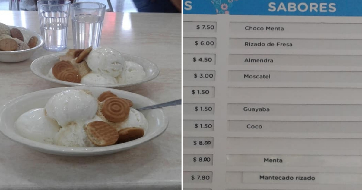 El Coppelia de La Habana solo ofrece 8 sabores en pizarra y 4 en mesa ...