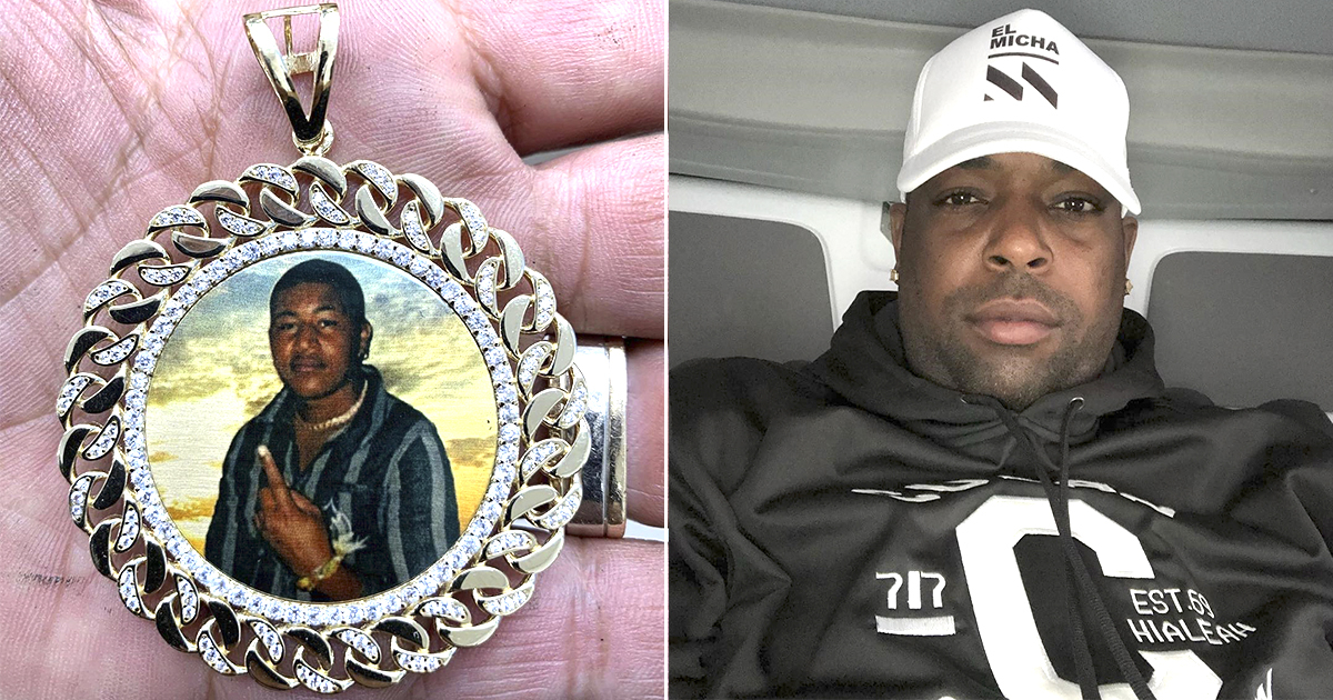 El Micha rinde homenaje a Elvis Manuel con una foto suya dentro de un ...