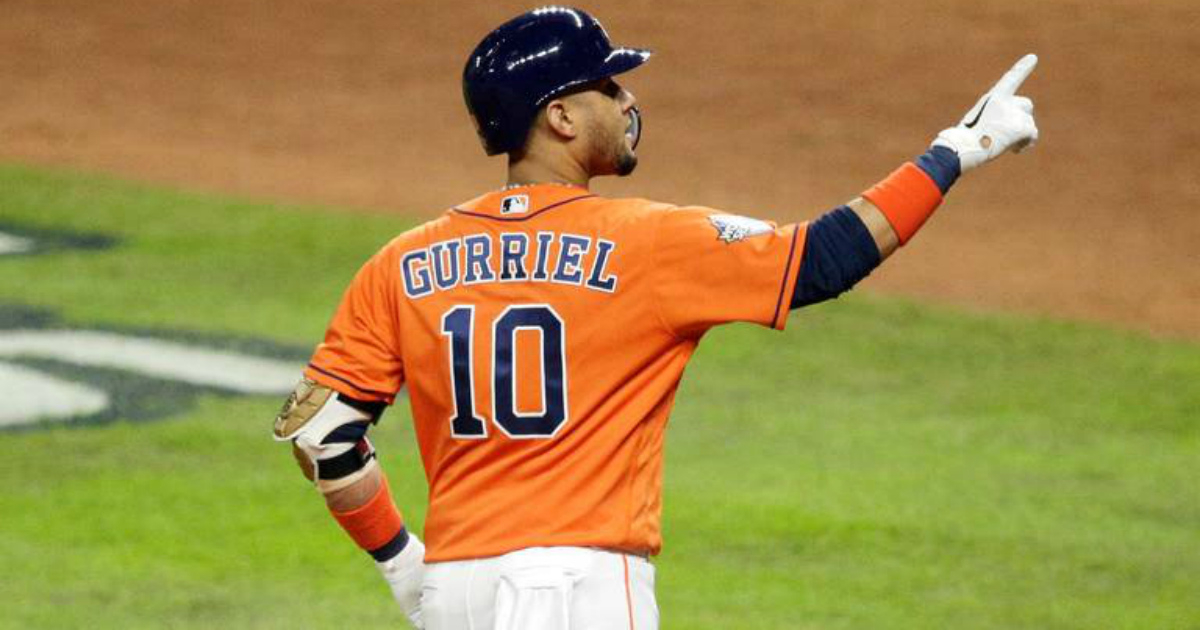 Yuli Gurriel ganará 8.3 millones en 2020 con los Astros de Houston