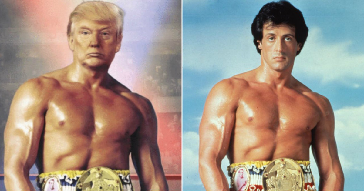 Trump sorprende en las redes con un montaje de Rocky
