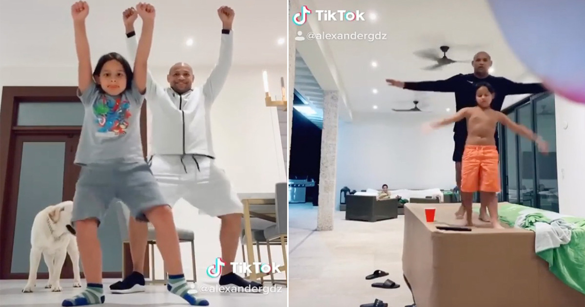 Alexander Delgado y su hijo se la pasan en grande con Tik Tok durante ...