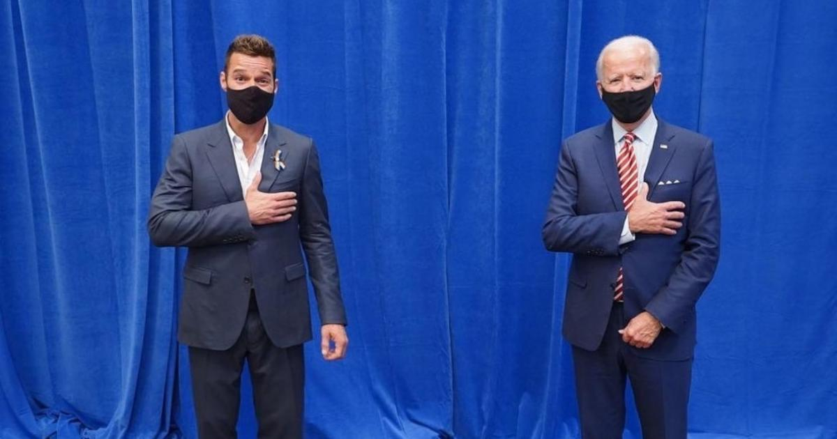 Luis Fonsi y Ricky Martin mostraron su apoyo a Joe Biden en Florida