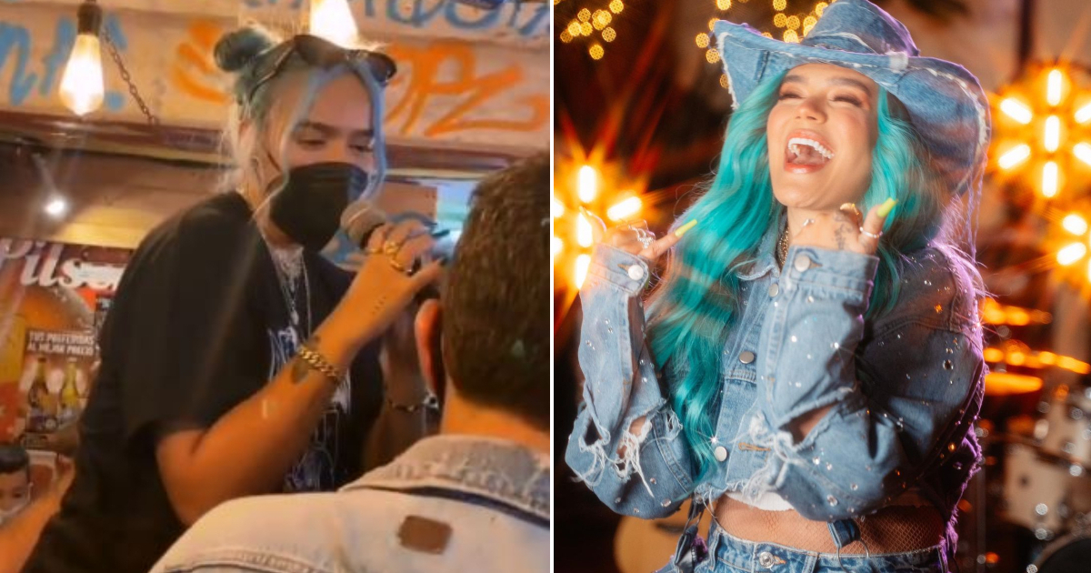 Karol G sorprende a sus fans en Medellín: repartió regalos y cantó ...