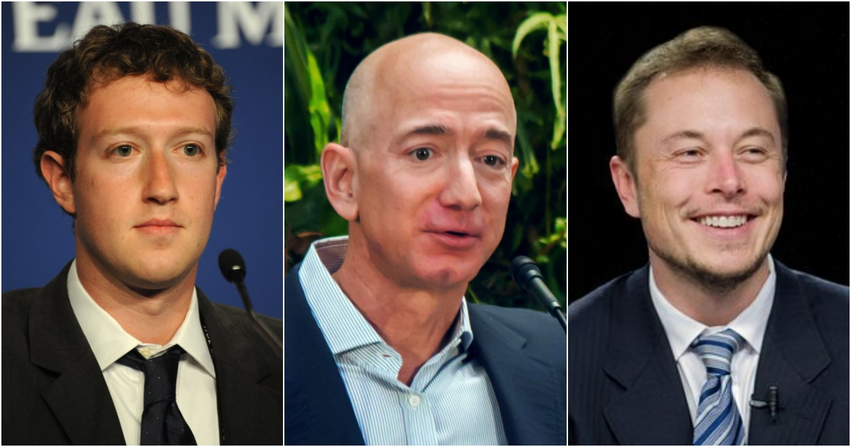 Zuckerberg, Bezos y Musk, multimillonarios con alzas en sus riquezas de más del 50% durante la ...