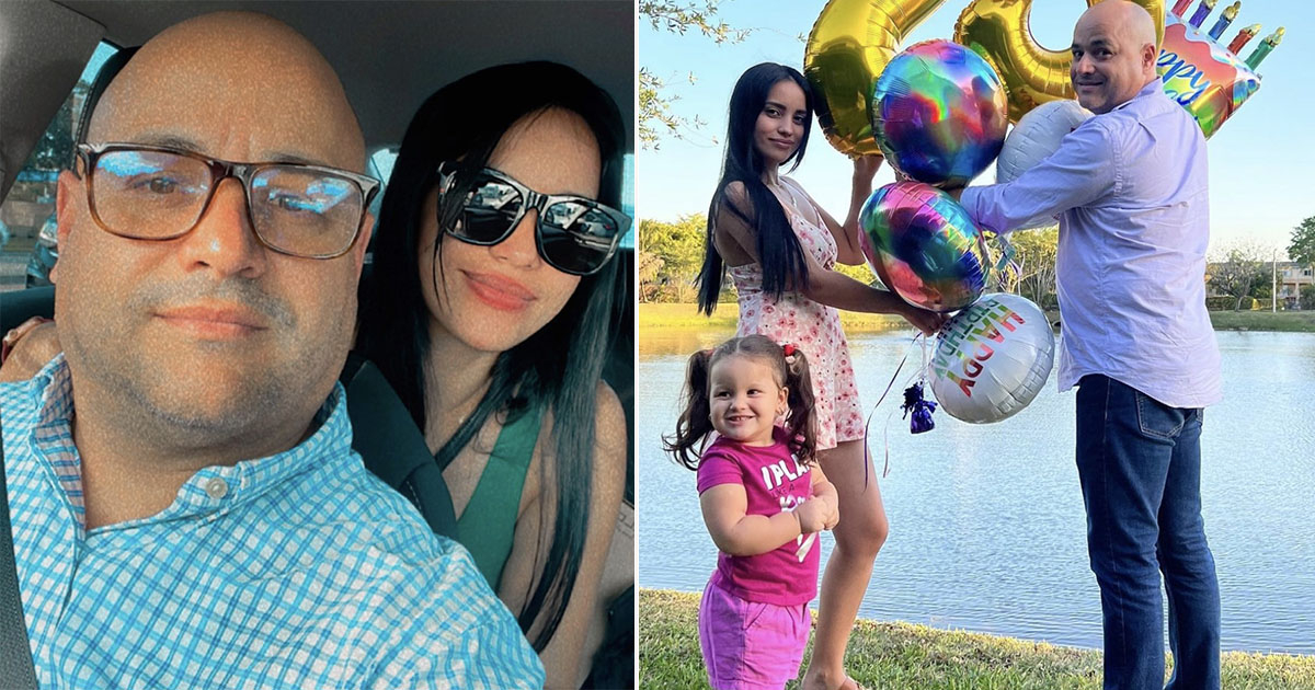 Andy Vázquez celebra un año del reencuentro con su esposa e hija en Miami