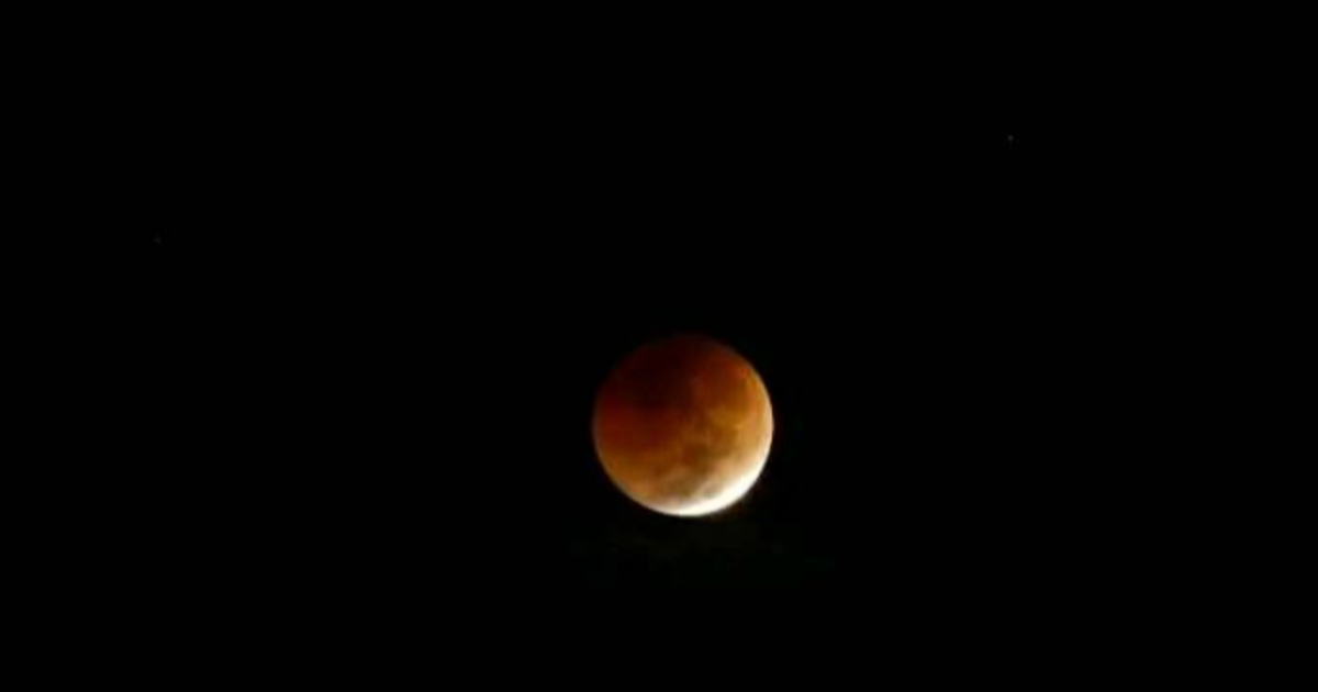 Así se vio el eclipse lunar desde Cuba