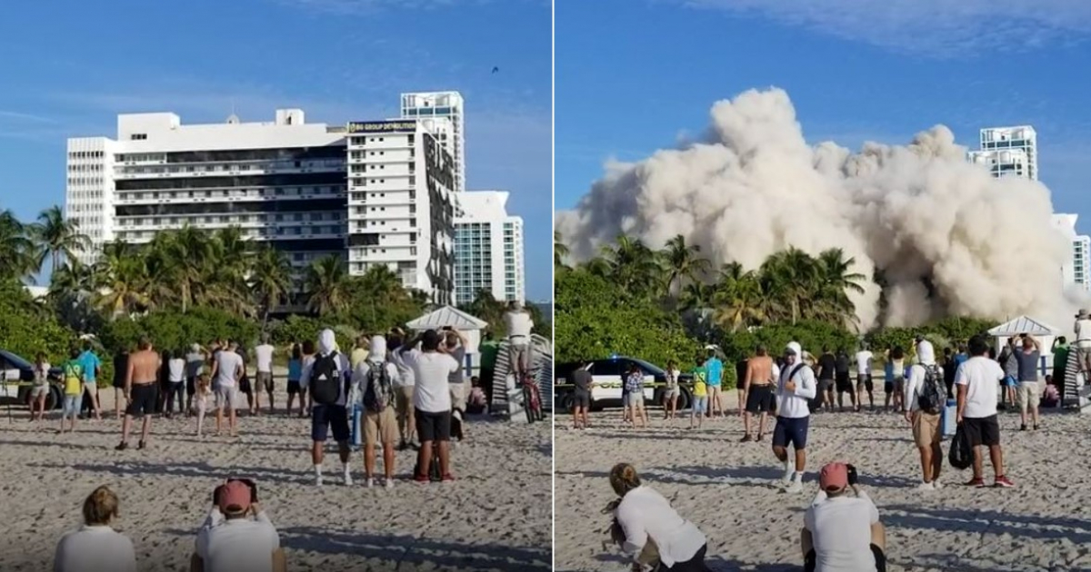 Demuelen histórico Hotel Deauville de Miami Beach