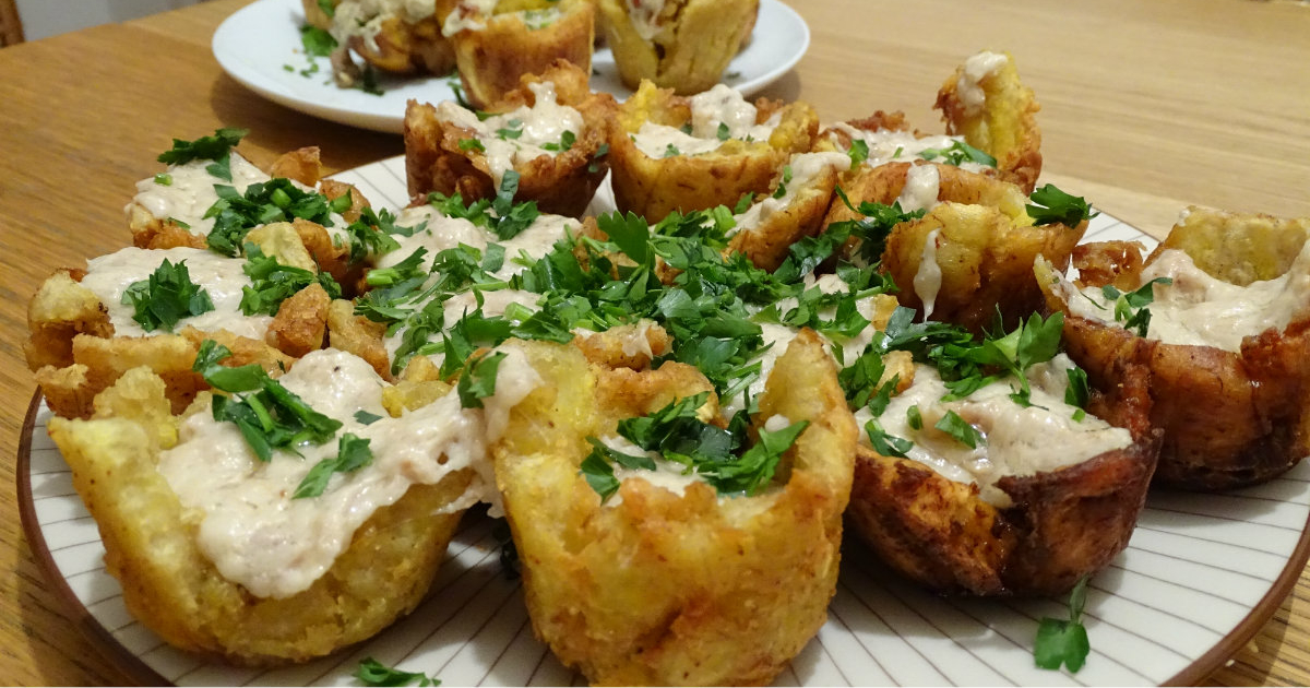 Receta de Tostones Rellenos - CiberCuba Cocina
