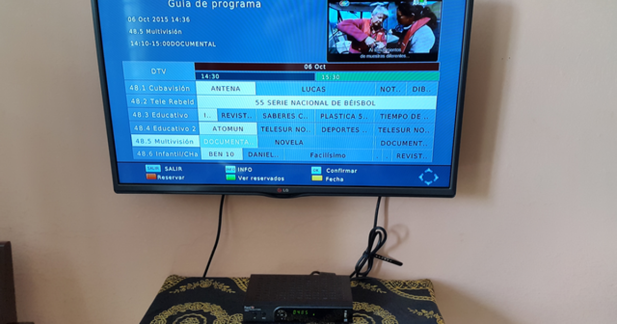 La televisión digital ha llegado al 60% del territorio cubano